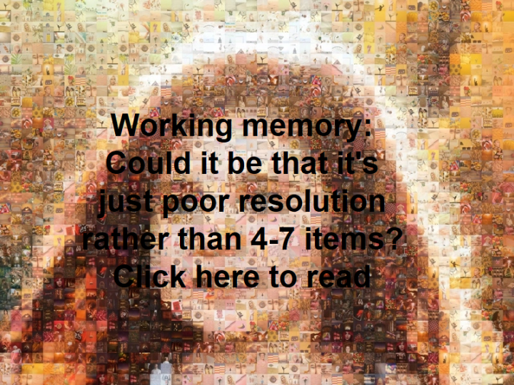 Working memory: could it be that it’s just poor resolution rather than ...